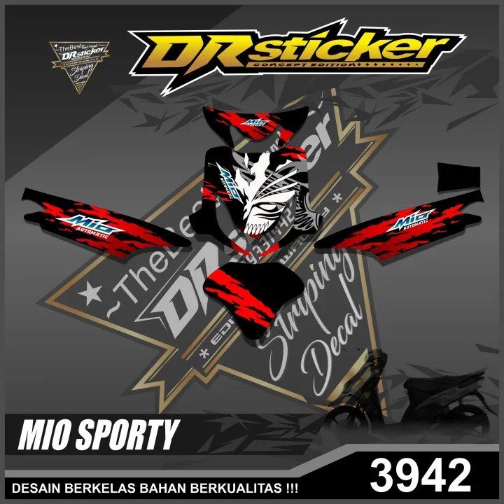 Decal Motor Yamaha Mio Sporty Sticker Fullbody Desain Abstrak Stiker Decal MIO SPORTY | Lazada ...