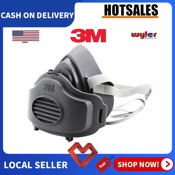 3M 3200 Single Cartridge Half Facepiece Respirator Industrial Gas Mask ...
