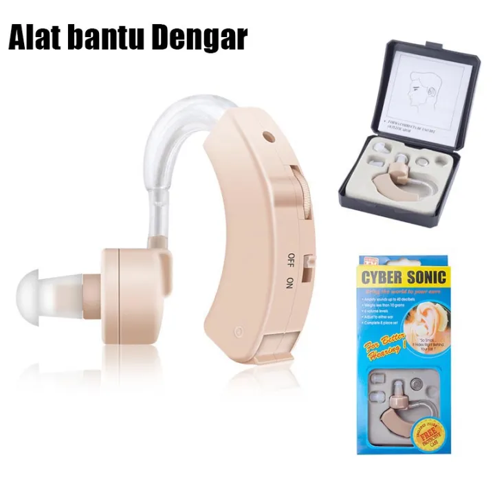 alat bantu dengar pendengar pendengaran telinga orang tua hearing aid Wireless Tanpa Kabel Betuk ...