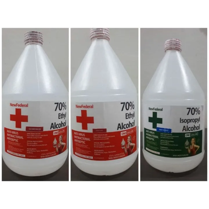 New Federal Alcohol 70% Ethyl or Isopropyl Pharma Grade with ...