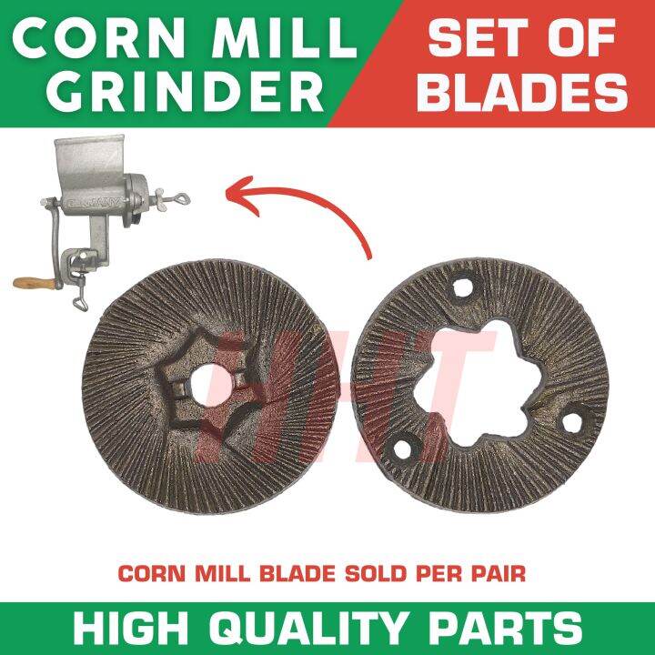 Corn Mill Blade Coffee Peanut Mill Grinder Plate/Blade 1 Pair corn mill ...