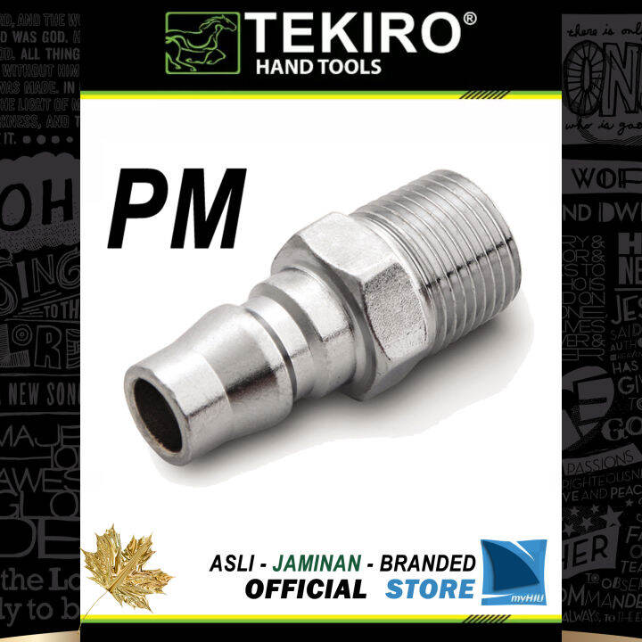 Nepel Sambungan Selang Angin 40 PM - Quick Coupler Plug Male TEKIRO ...