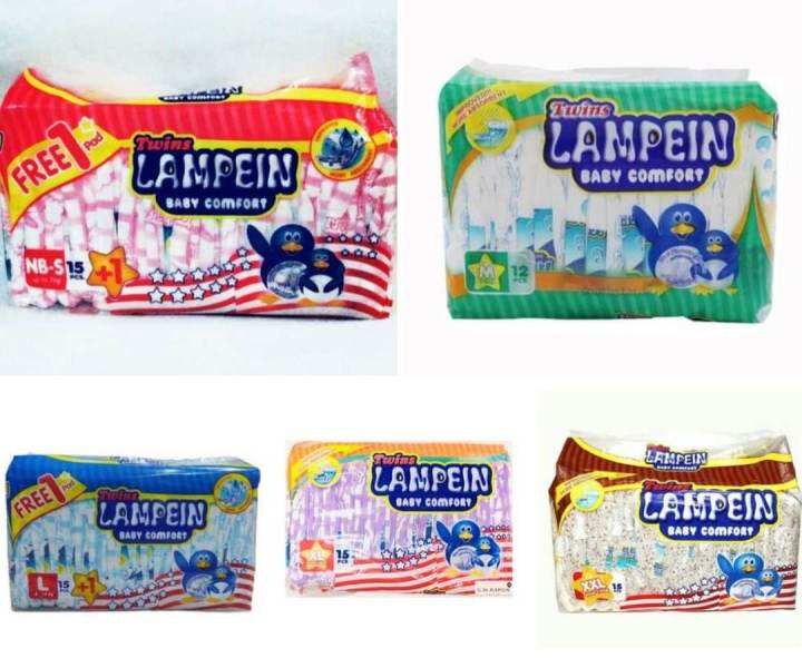 TWINS LAMPEIN BABY COMFORT DIAPER 15's | Lazada PH