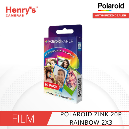 POLAROID ZINK 2X3 RAINBOW 20 SHEETS - HENRY'S CAMERAS | Lazada PH