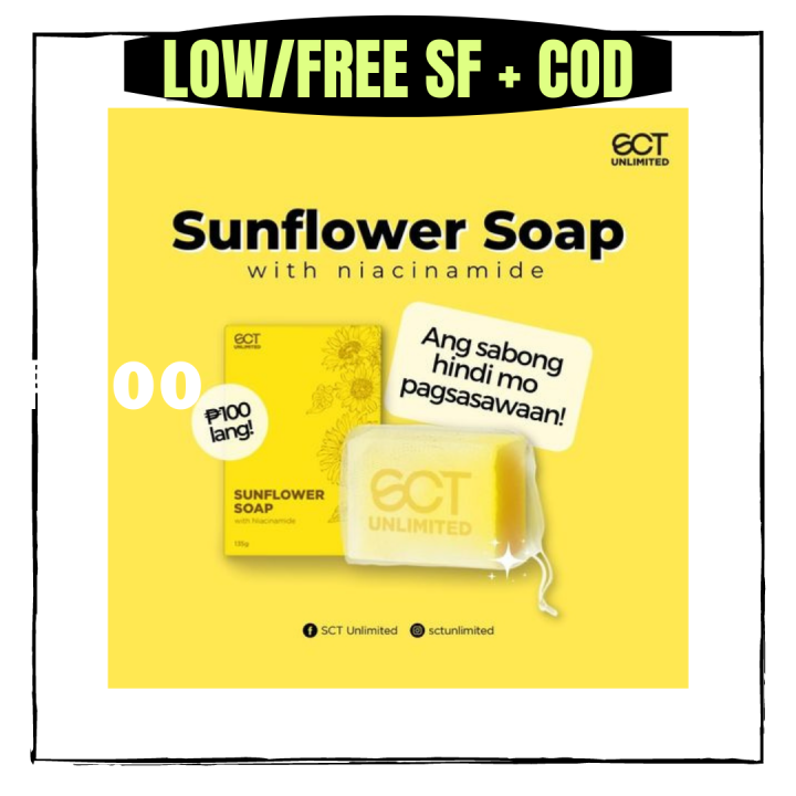 SCT UNLIMITED SUNFLOWER SOAP WITH NIACINAMIDE ON HAND COD | Lazada PH