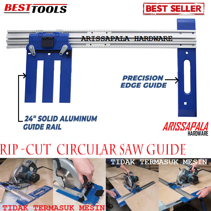 Rip-Cut Circular Saw Guide Frame Saw Guide Fence cutting straight Jig ...