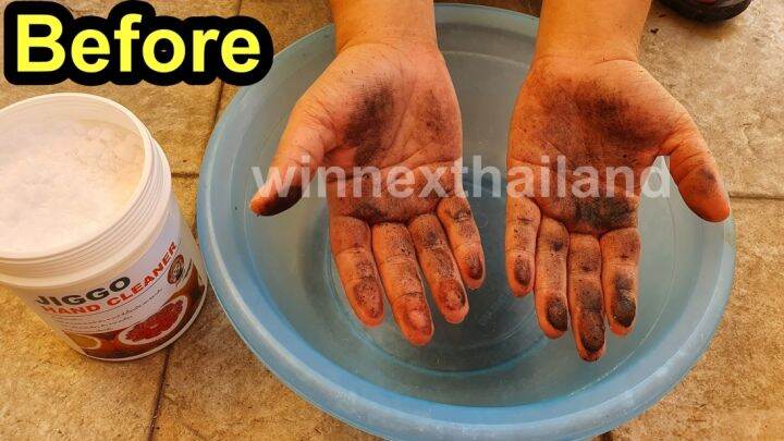 Jiggo ผงล้างมือช่าง Jiggo Hand Cleaner (1 kg) ใช้ทำความสะอาดมือ ซอกเล็บ ...