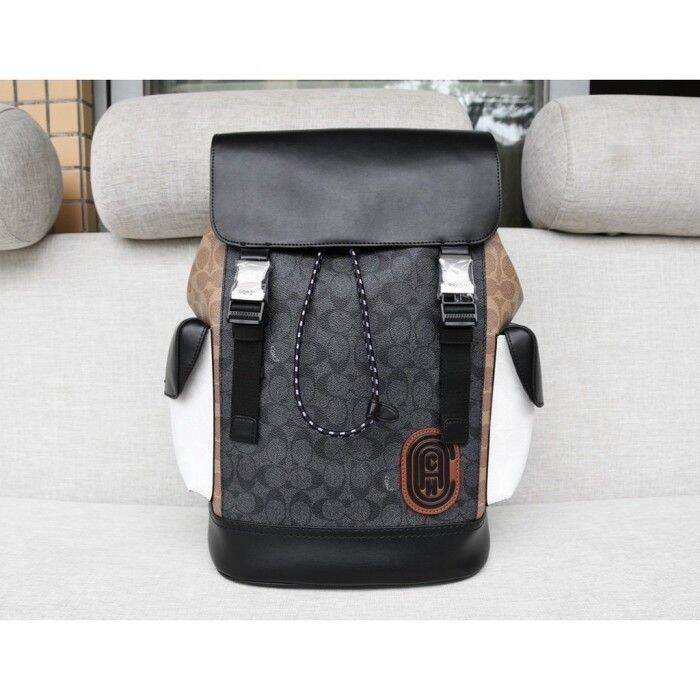100% New Coach Rivington Backpack In Colorblock Signature Canvas ...