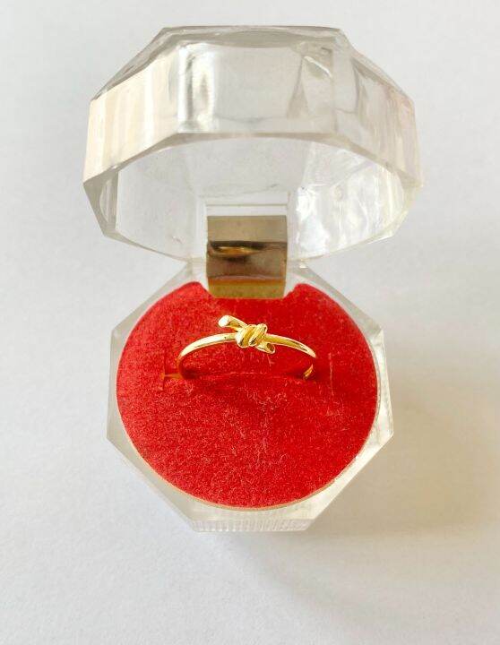 Pawnable 18K Saudi Gold Knot Ring | Lazada PH