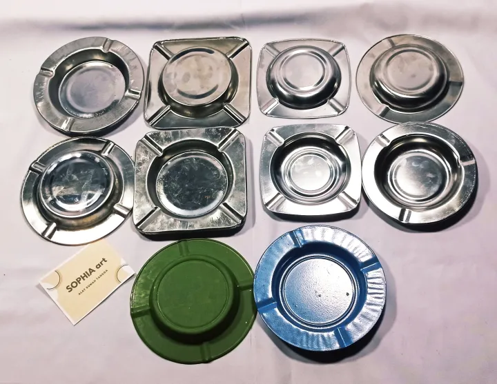 asbak tempat abu puntung rokok besi stainless | Lazada Indonesia