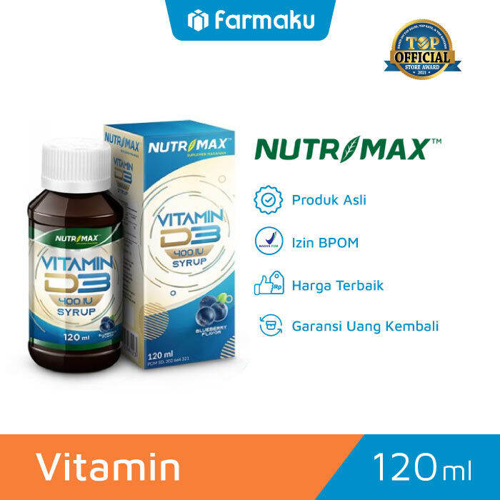 Nutrimax Vitamin D3 400 IU Syrup 120 ml | Lazada Indonesia