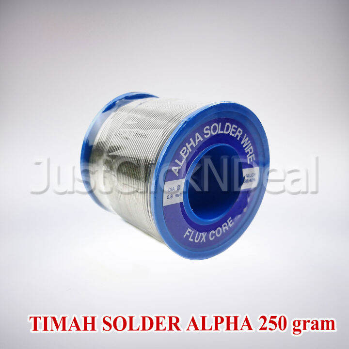 Timah Solder Alpha Flux Core 0.8 mm 250 gram | Lazada Indonesia