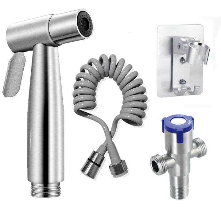 Wapol Bidet Spray Set Stainless With Retractable Portable Shower Telephone Bidet Hose Shower Set ...