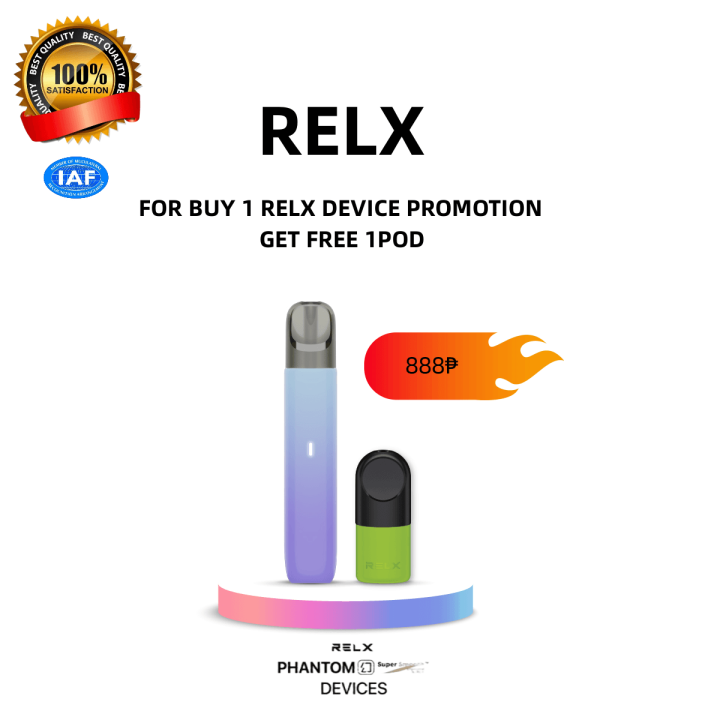 FOR BUY 1 GET FREE 1 POD RELX Infinity Phantom Pods RELX FULL SET RELX ...