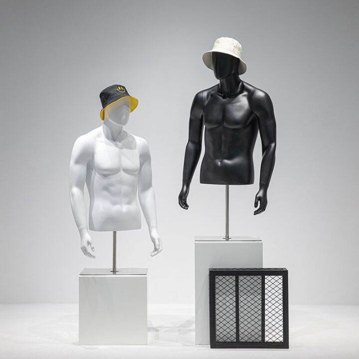 Model props, men's upper body underwear, mannequin stand, clothing ...