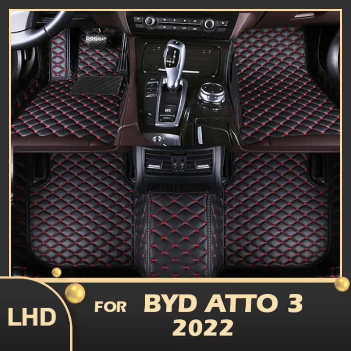 พรมปูพื้นรถยนต์สำหรับ BYD ATTO 3 2022 Custom Auto Foot Pads พรมรถยนต์ ...