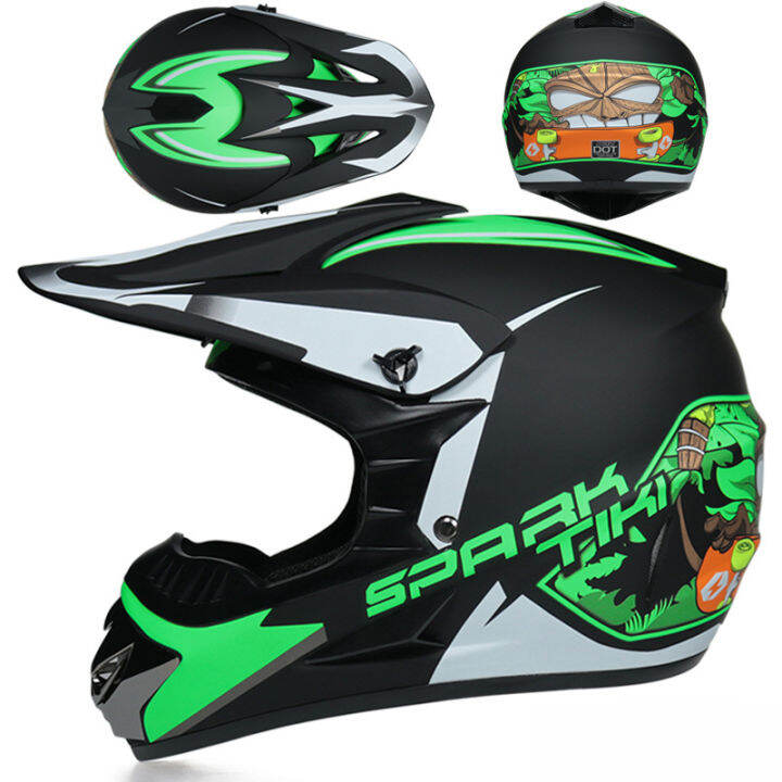 Full safety helmet, motorcycle helmet, off-road vehicle helmet, racing ...