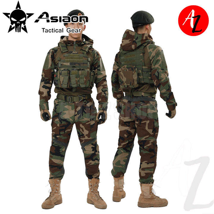 ASIAON Warchief Hooded Tactical Uniform Set BDU Battle Dress Uniform ...