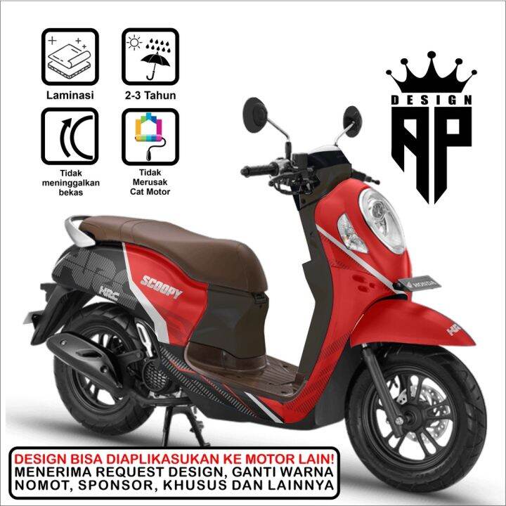 decal sticker scoopy full body FI scopy dekal stiker 2017 2018 2019 ...