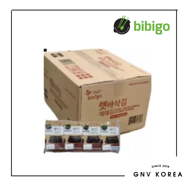 $ BIG PROMO $ [CJ BIBIGO] ★1 BOX★ x 9PACKS-SAVORY ROASTED SEASONED SEAWEED 5g | Lazada PH