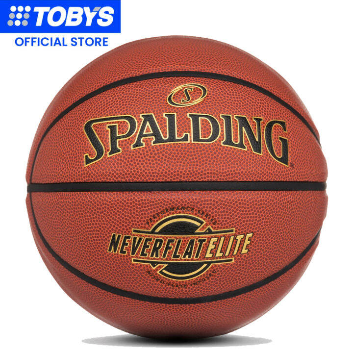 Toby's Sports | Spalding Never Flat Elite Composite Original Basketball ...