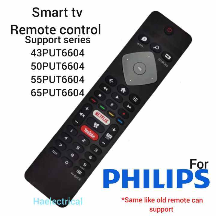 Philips LED Smart TV Remote Control 43PUT6604, 50PUT6604, 55PUT6604 ...