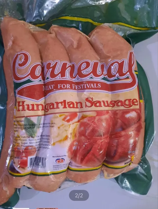 MJB carneval Spicy Hungarian sausage 1kg | Lazada PH