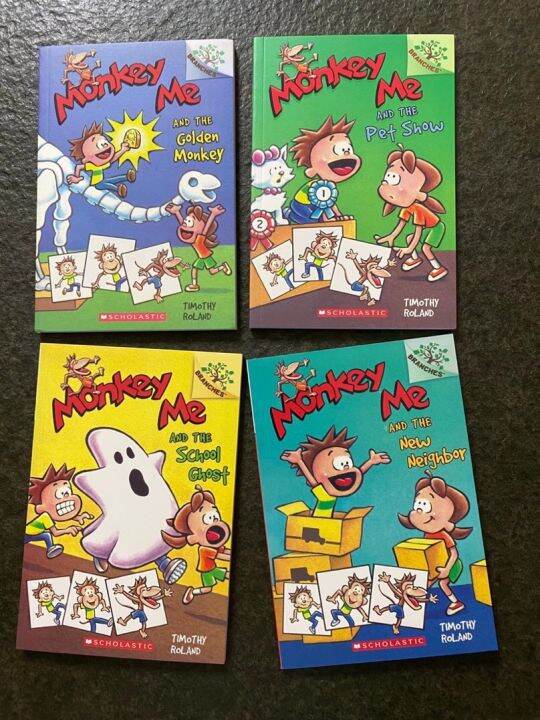 Monkey Me 4 books set by Scholastic Branches,English book for children ...