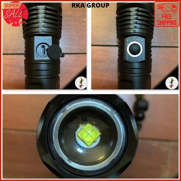 Senter Led Xhp 50 Ultrafire Cree Compact Baterai 26650 Rechargeable ...