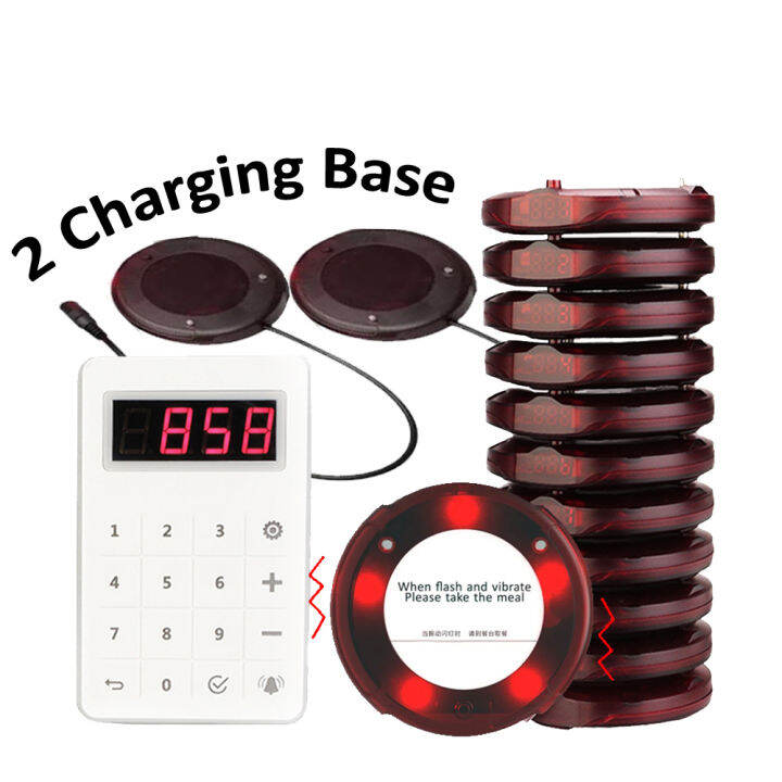 10 Restaurant Pager Wireless Paging Round Pagers Queue System | Lazada