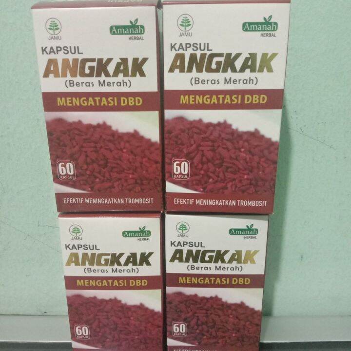 kapsul angkak beras merah amanah untuk DBD 60 KPS | Lazada Indonesia