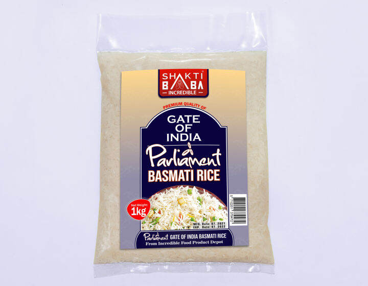 Gate of India Genuine Parliament Basmati Rice(No Mixed Grain) 1kg ...