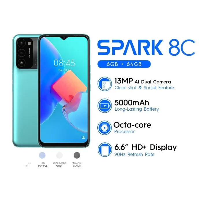 Tecno Spark 8C (4GB +64GB) | Lazada PH