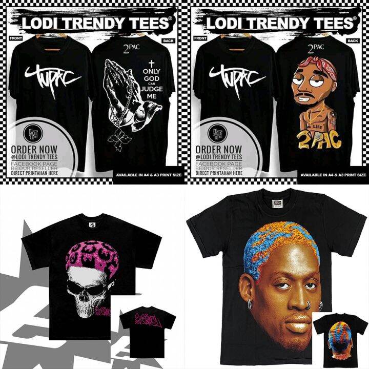 2PAC Tupac Shakur V.8 Vintage Inspired Cotton Loose Clothing T-Shirt ...