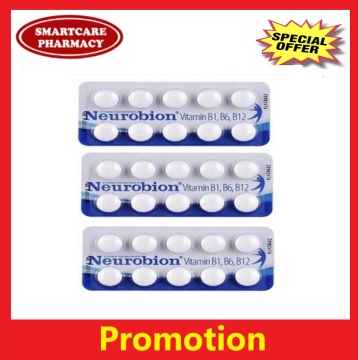Neurobion 30tablets Vitamin B1 B6B12- Vitamin untuk Sakit Saraf/Kebas ...