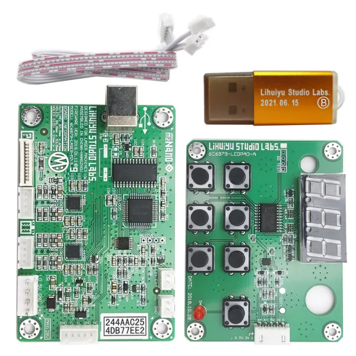 LIHUIYU M2 Nano Laser Controller แม่กระดานหลักแผงควบคุม Dongle B ระบบ ...