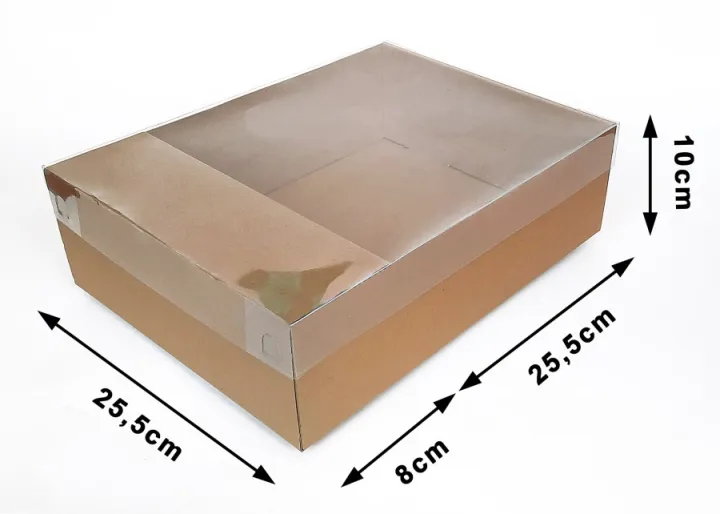 ( 1pack isi 10pcs ) Box Pudding Mika ukuran 25x25x10 cm + Sekat Botol 8 ...