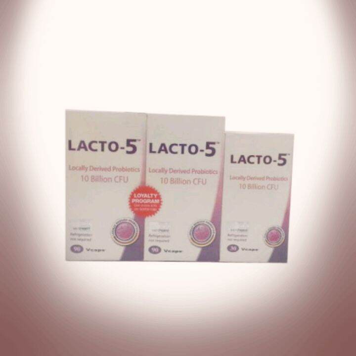 LACTO-5 Probiotics 90s + 90s + 30s | Lazada