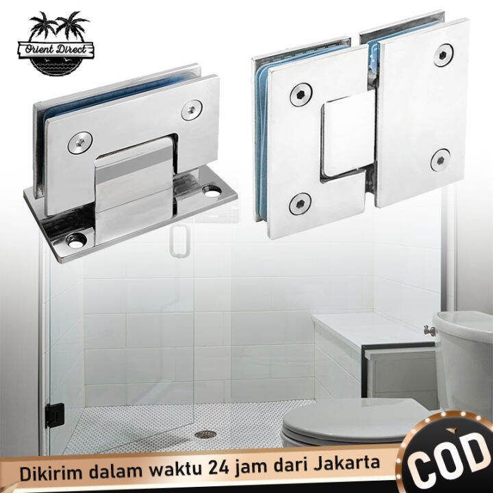 Engsel Pintu Kaca Kamar Mandi Stainless Kaca Ke Kaca Kaca Ke Tembok ...