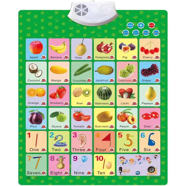 Chart for Kids Electronic Interactive Wall Chart Educational Talking ...