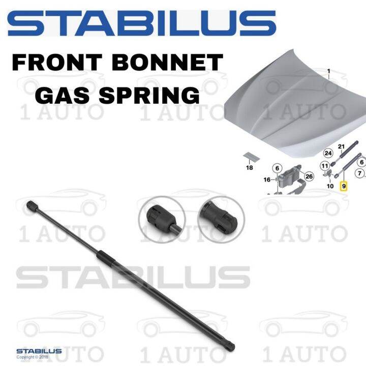 STABILUS GERMANY FRONT BONNET GAS SPRING BMW F10 520i 523i 528i 530i ...