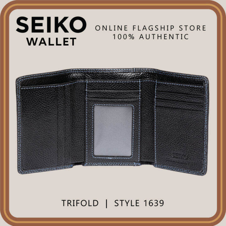 Seiko Wallet - Genuine Leather Trifold - 1639 | Lazada PH