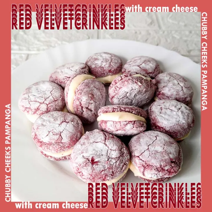flash sales Chubby Cheeks' Red Velvet Crinkles with Cream Cheese ...