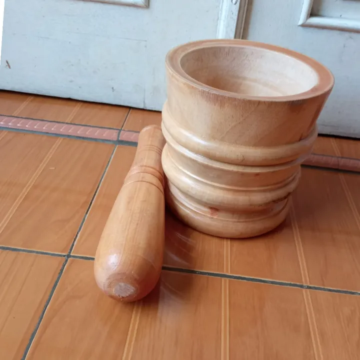LUMPANG KAYU BESAR DAN ALU/ALAT PENUMBUK | Lazada Indonesia
