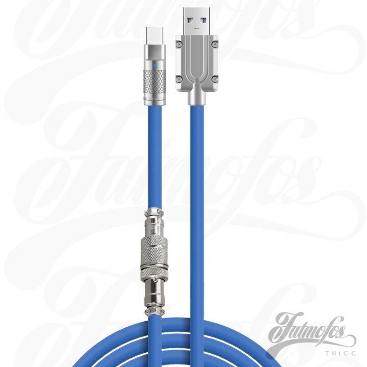 Thicc Mechanical Keyboard Straight Custom Cable Wire with GX16 Aviator ...