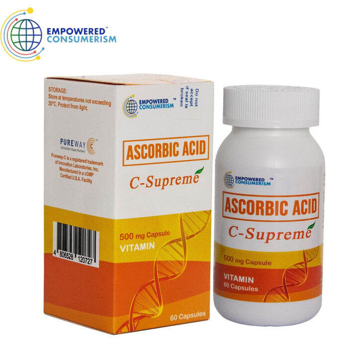 AIM GLOBAL C-SUPREME ASCORBIC ACID 500mg 60 capsules | Lazada PH