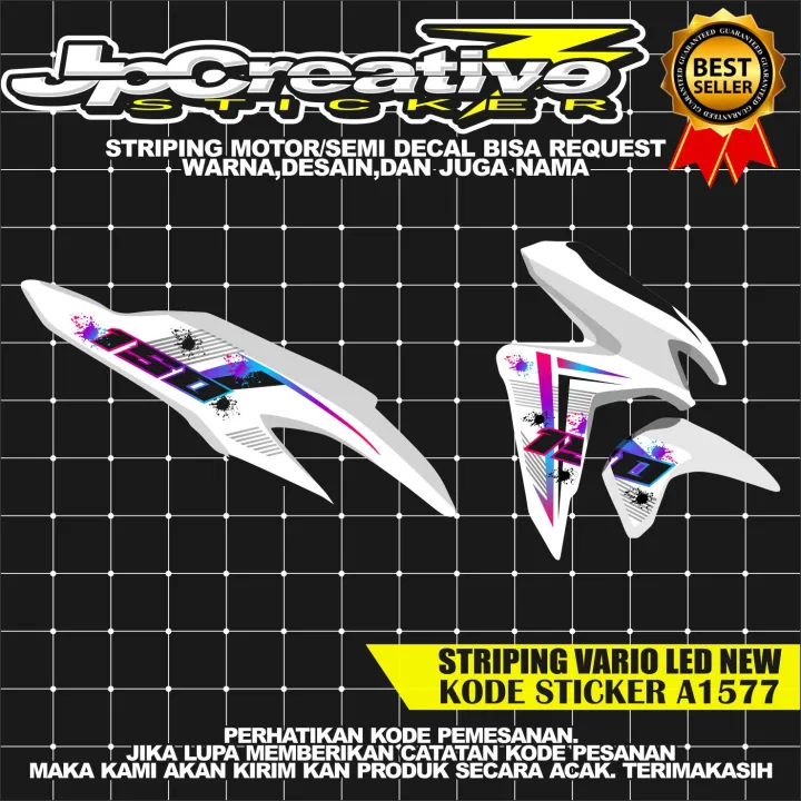 STRIPING VARIO NEW CLICK STYLE SUDAH LAMINASI | Lazada Indonesia