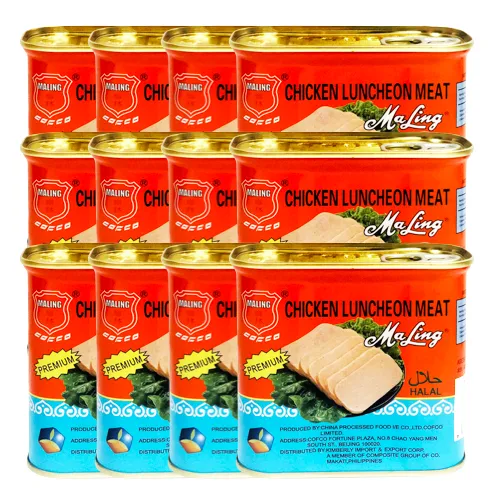 Maling Premium Chicken Luncheon Meat (Rectangle) 340g set of 12 | Lazada PH