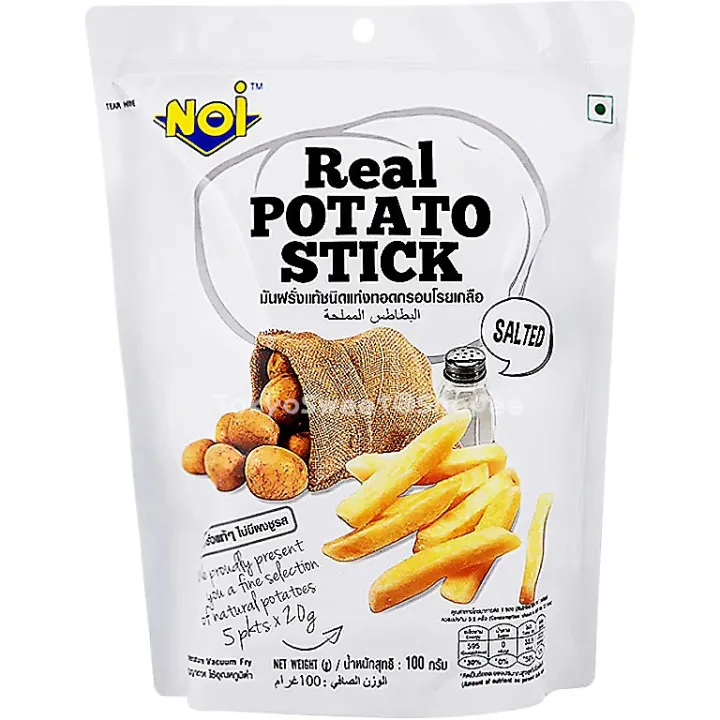 Salted โรยเกลือ 100 กรัม Noi Real Potato Stick มันฝรั่งแท้ชนิดแท่งทอด ...