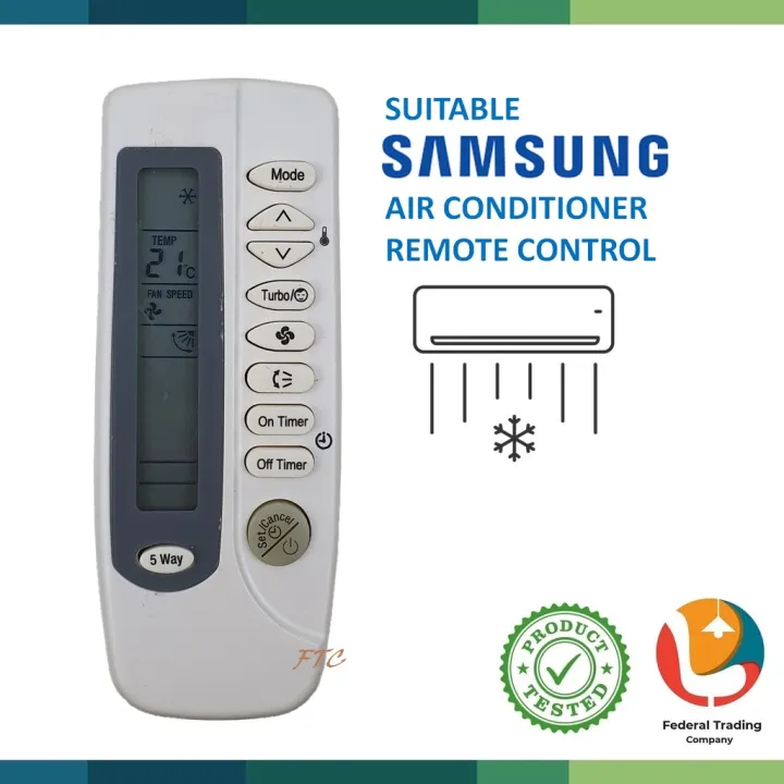 Samsung Replacement For Samsung Air Cond Aircond Air Conditioner Remote ...
